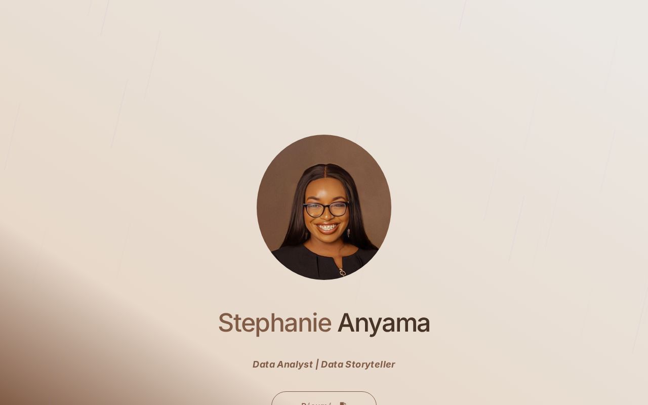 Stephanie .N. Anyama's Portfolio